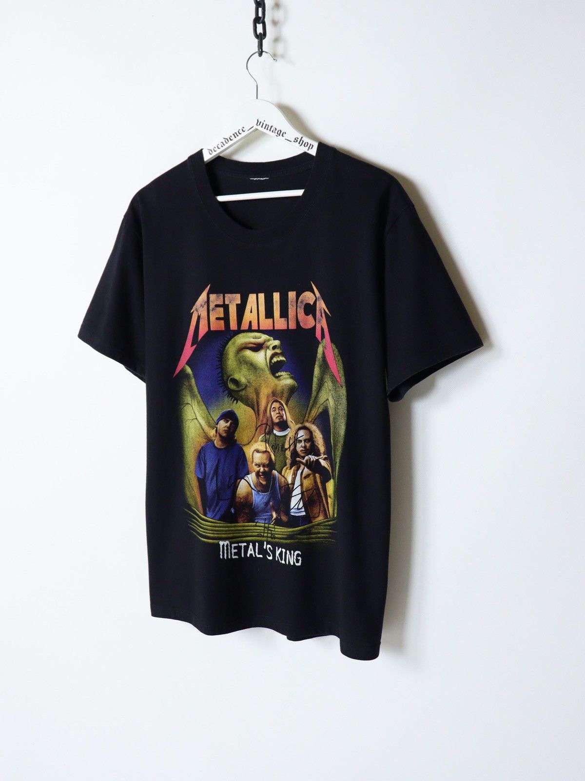 Vintage Rare Print Vintage Metallica Metal’s King Rock Band T-shirt ...