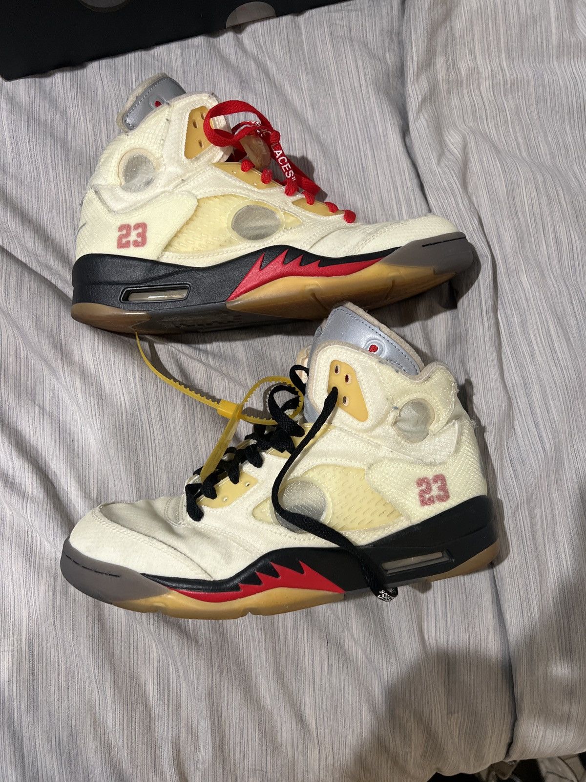 Nike Air Jordan 5 off white “Sail” | Grailed