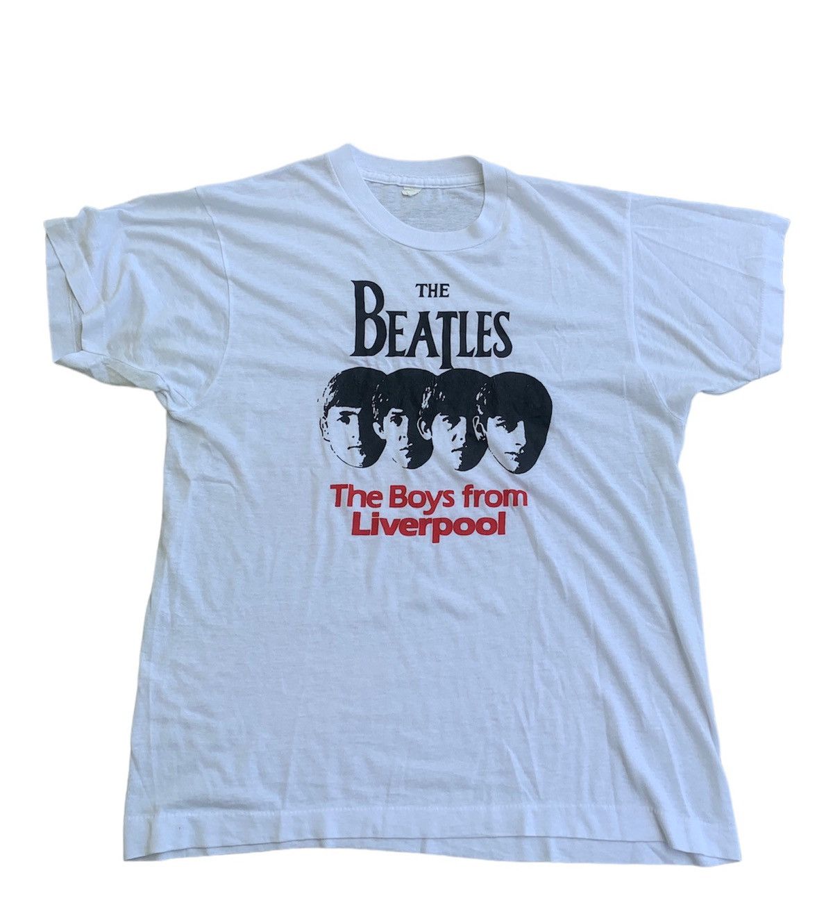 Band Tees × Made In Usa × Vintage 80s The Beatles band Boy from ...