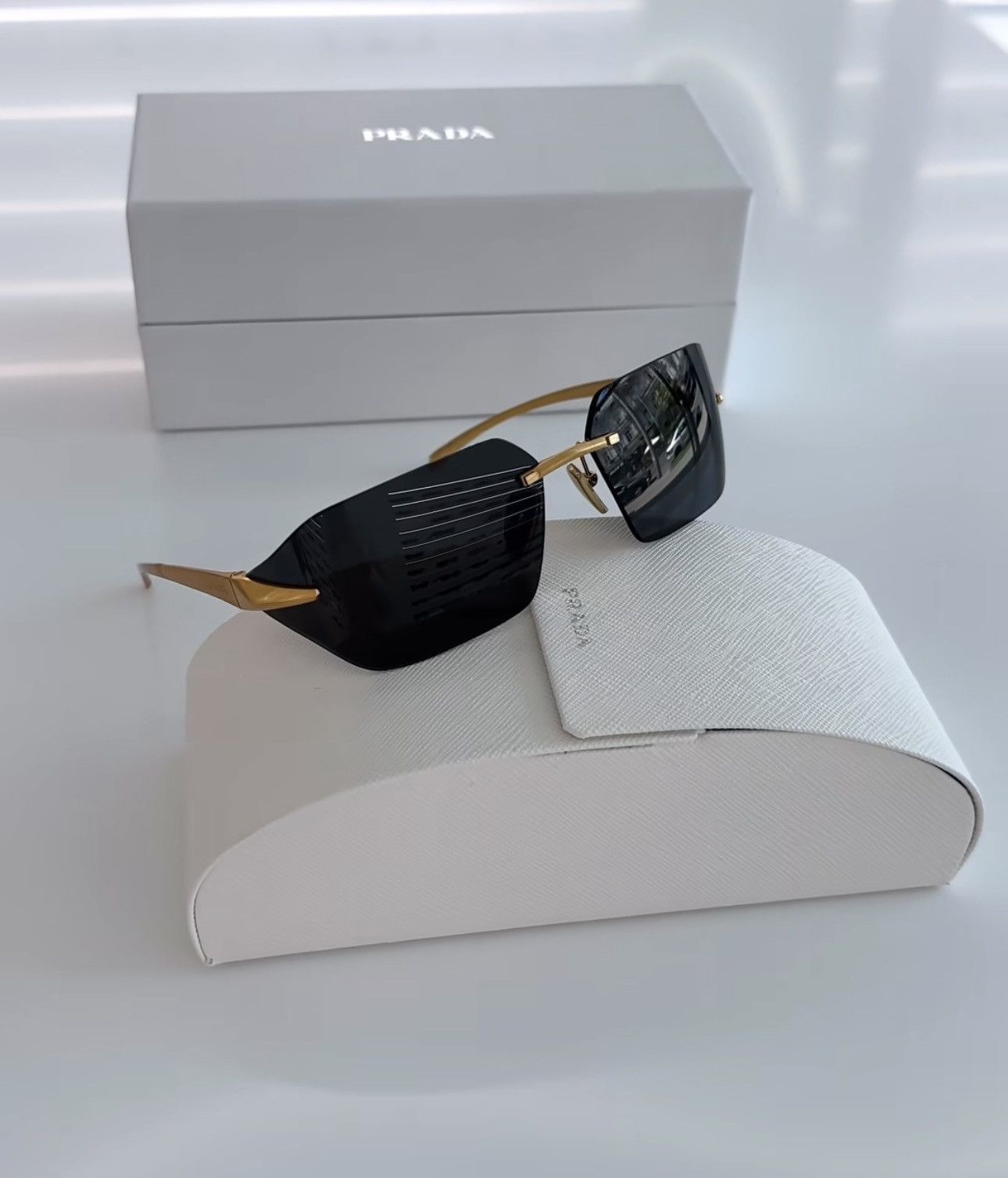 Vintage Prada Sunglasses PRADA PR A55S 15N5S0 | Grailed
