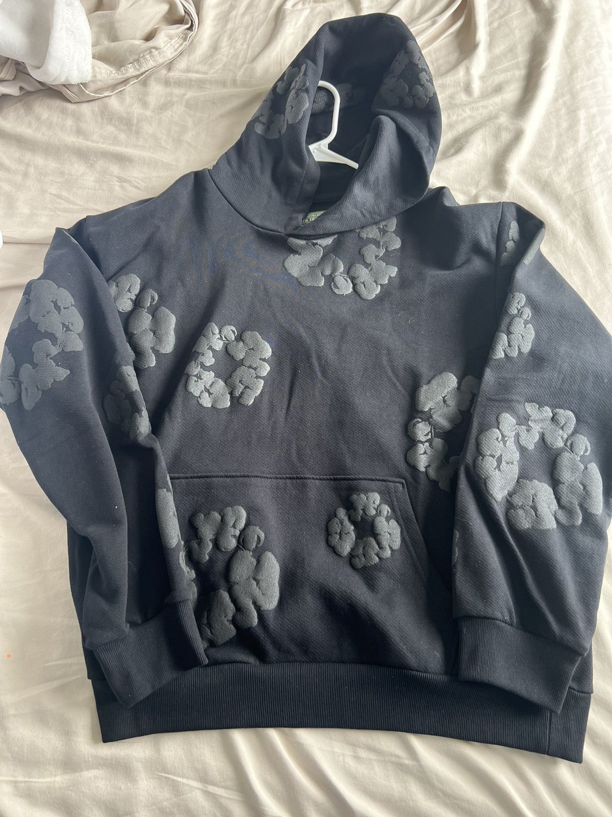 DENIM TEARS Denim Tears Black Monochrome Hoodie XL | Grailed