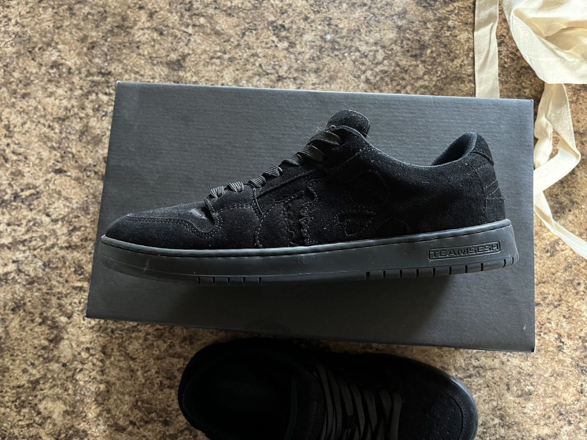 Bones × Teamsesh Teamsesh Skull stepper shoes (shadow) | Grailed