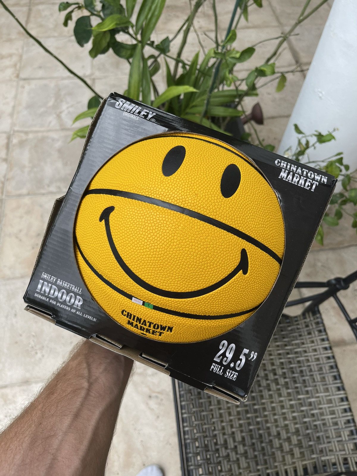 Market Original Release Chinatown Market Yellow Smiley Basketball | Grailed