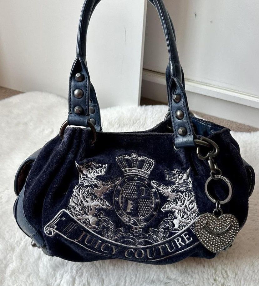 Juicy Couture y2k navy Juicy Couture bag | Grailed