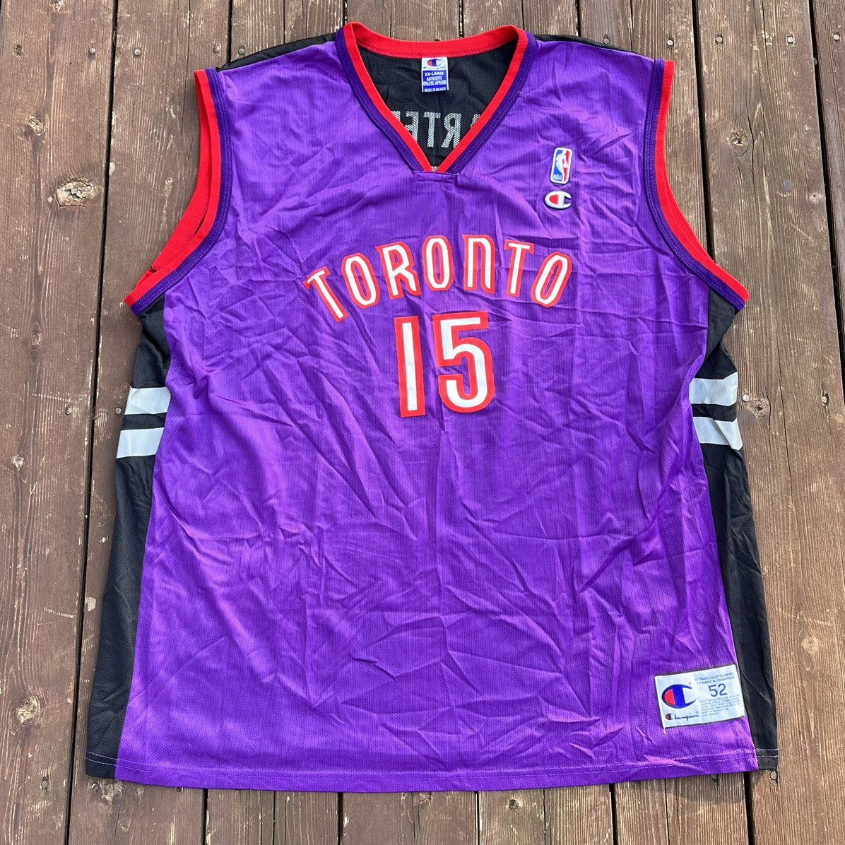 Vintage Vintage Y2K Champion Toronto Raptors Vince Carter NBA Jersey ...
