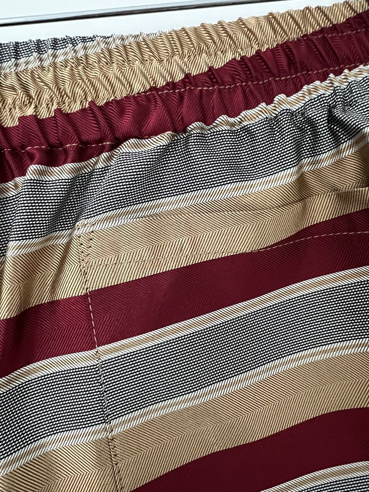 Bode Striped satin shorts | Grailed