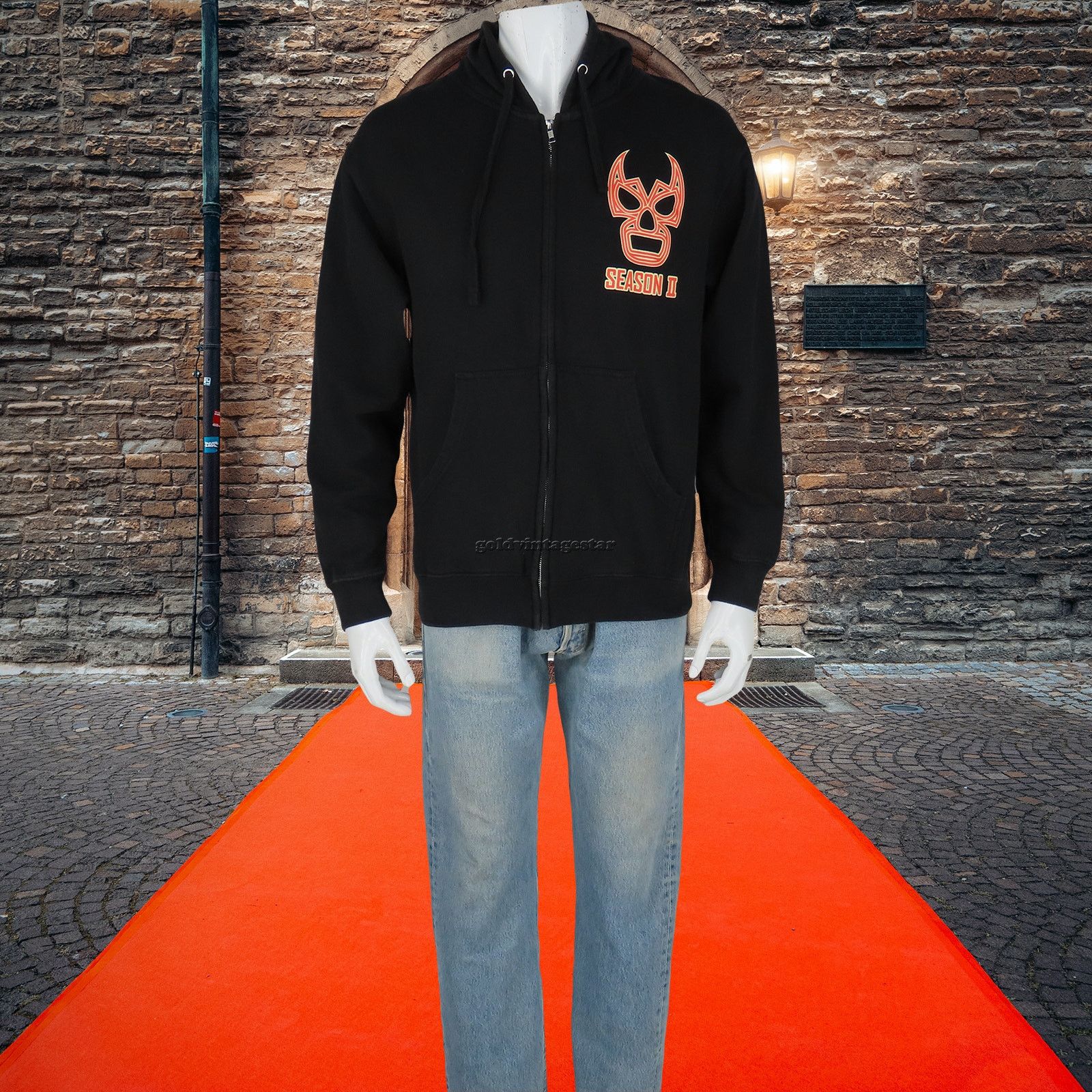 Other Lucha Underground Season II Mask Logo Full Zip Hoodie M | Grailed