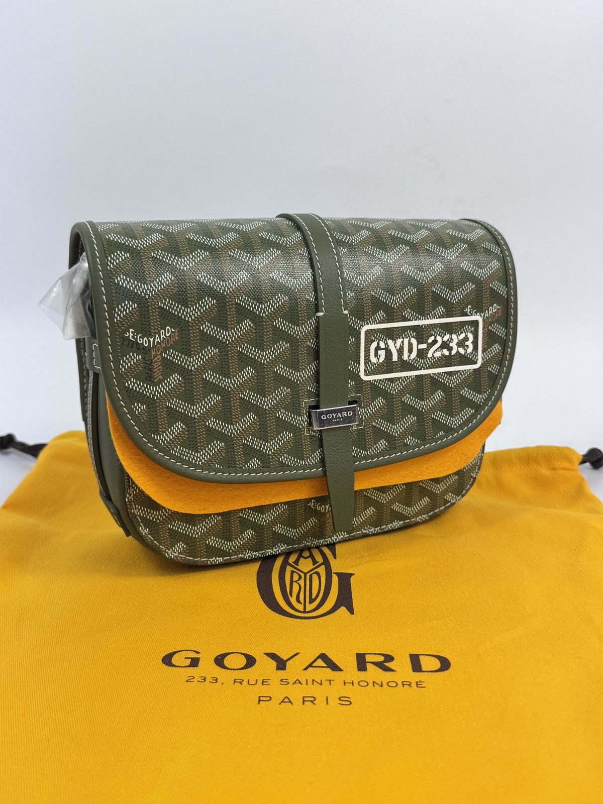 Goyard ARMY GREEN HAND PAINTED BELVEDERE PM *LIMITED EDITION* BAG | Grailed