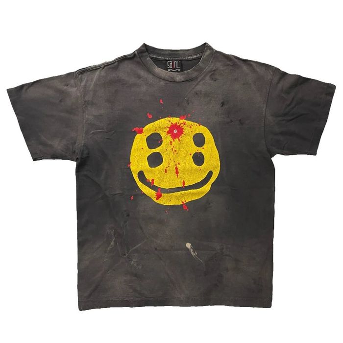 Cactus Plant Flea Market CPFM x Saint Michael “Smiley” Tee | Grailed