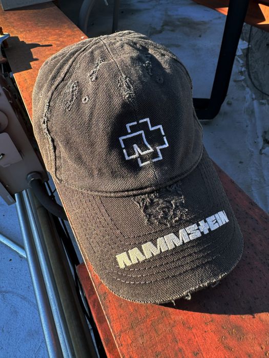 Balenciaga Balenciaga x Rammstein Distressed Cap | Grailed