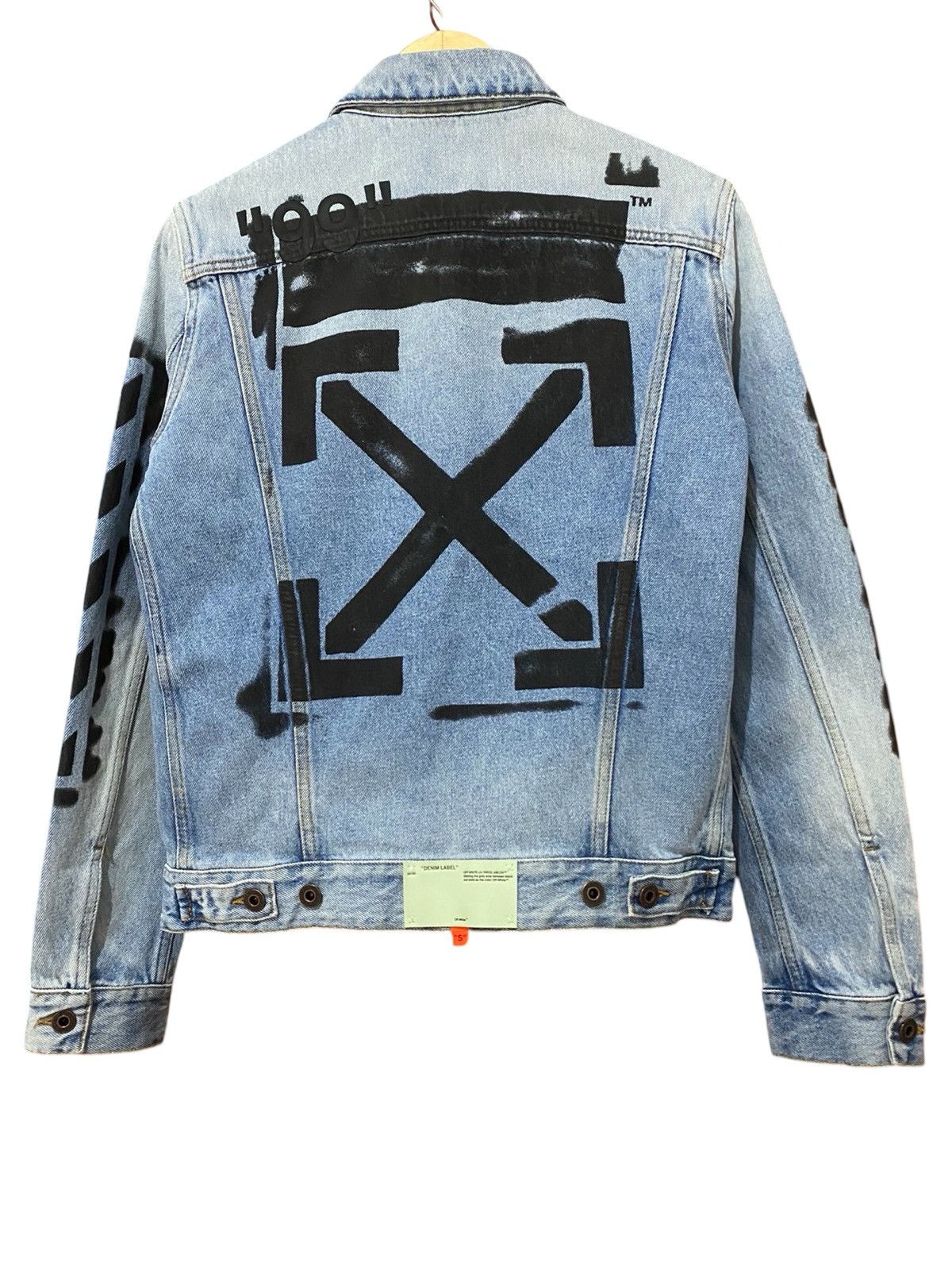 Off-White OFF-WHITE 19SS/IMPRESSIONISM SLIM DENIM JACKET | Grailed