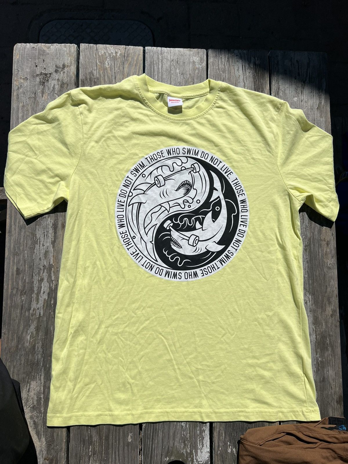 Doomsday Yellow Doomsday Shark Tee | Grailed