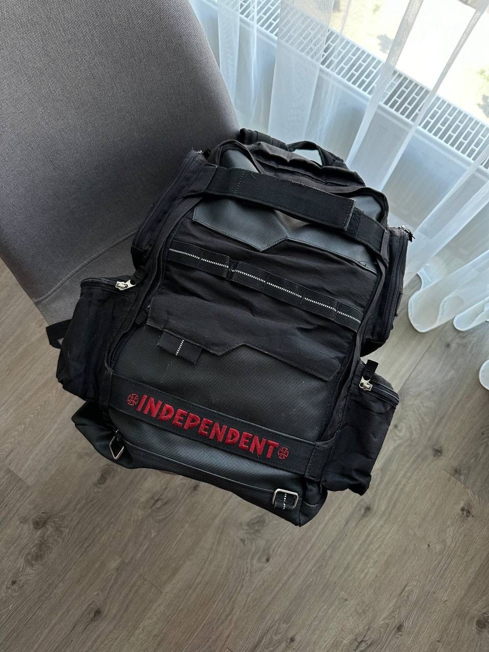 Vintage Vintage Independent Big Logo Backpack Bag Black | Grailed