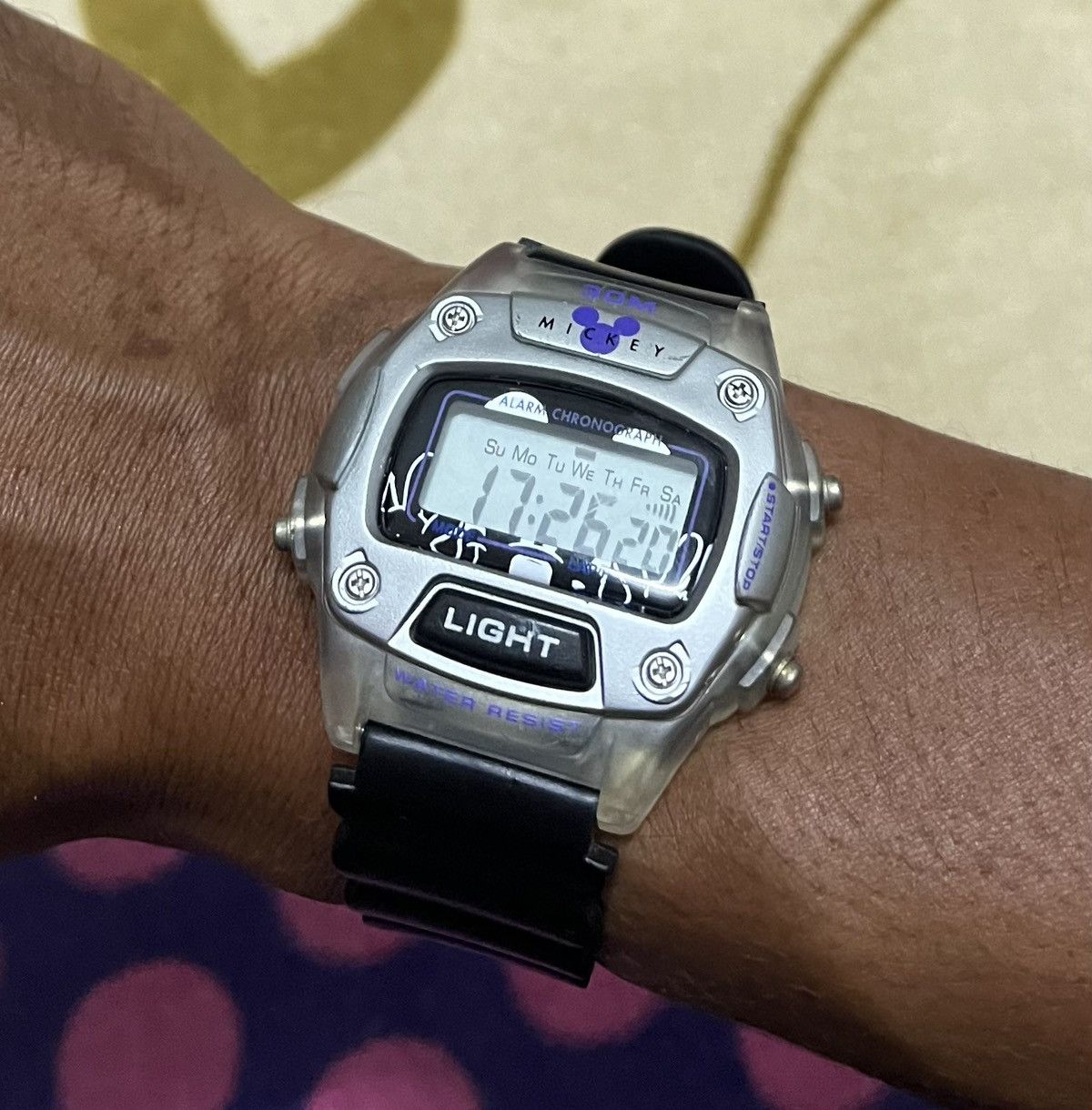 Disney × Mickey Mouse × Vintage Rare💣Vintage MICKEY MOUSE Digital Watch ...