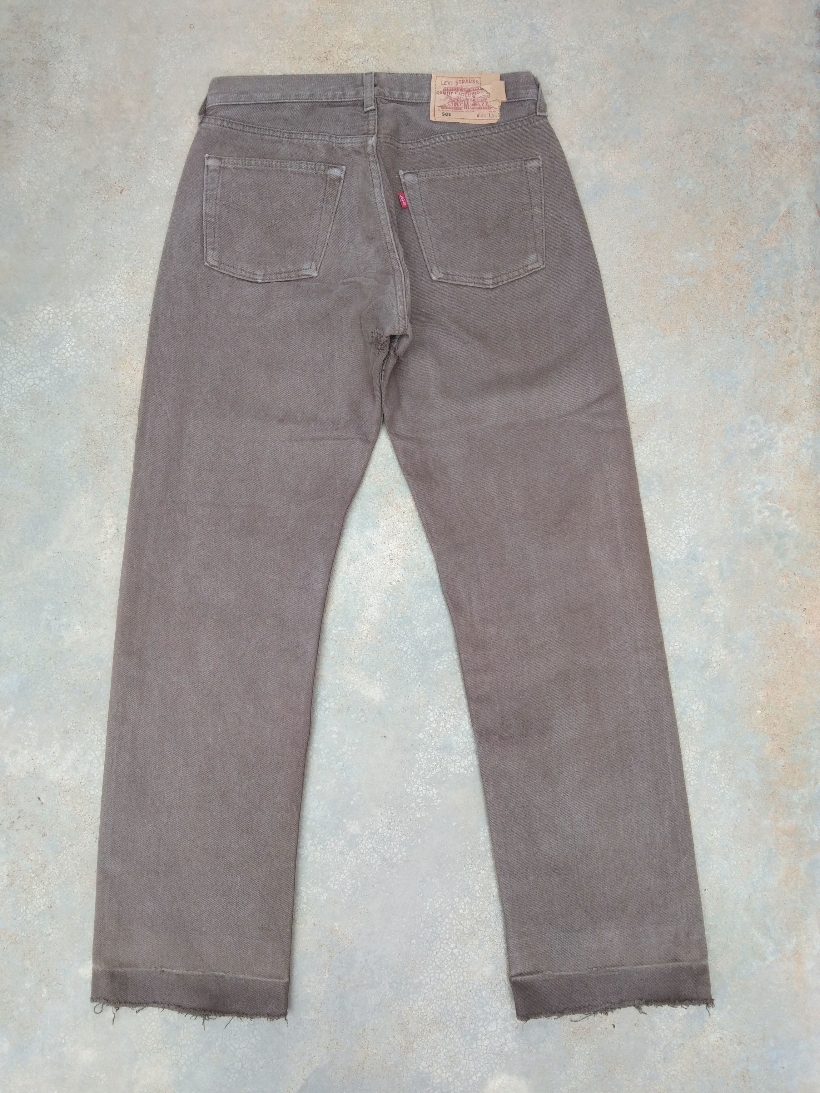 Levi's × Streetwear × Vintage 90s Vintage Levis 501 Earth Tone Distressed Jeans 29x30 | Grailed