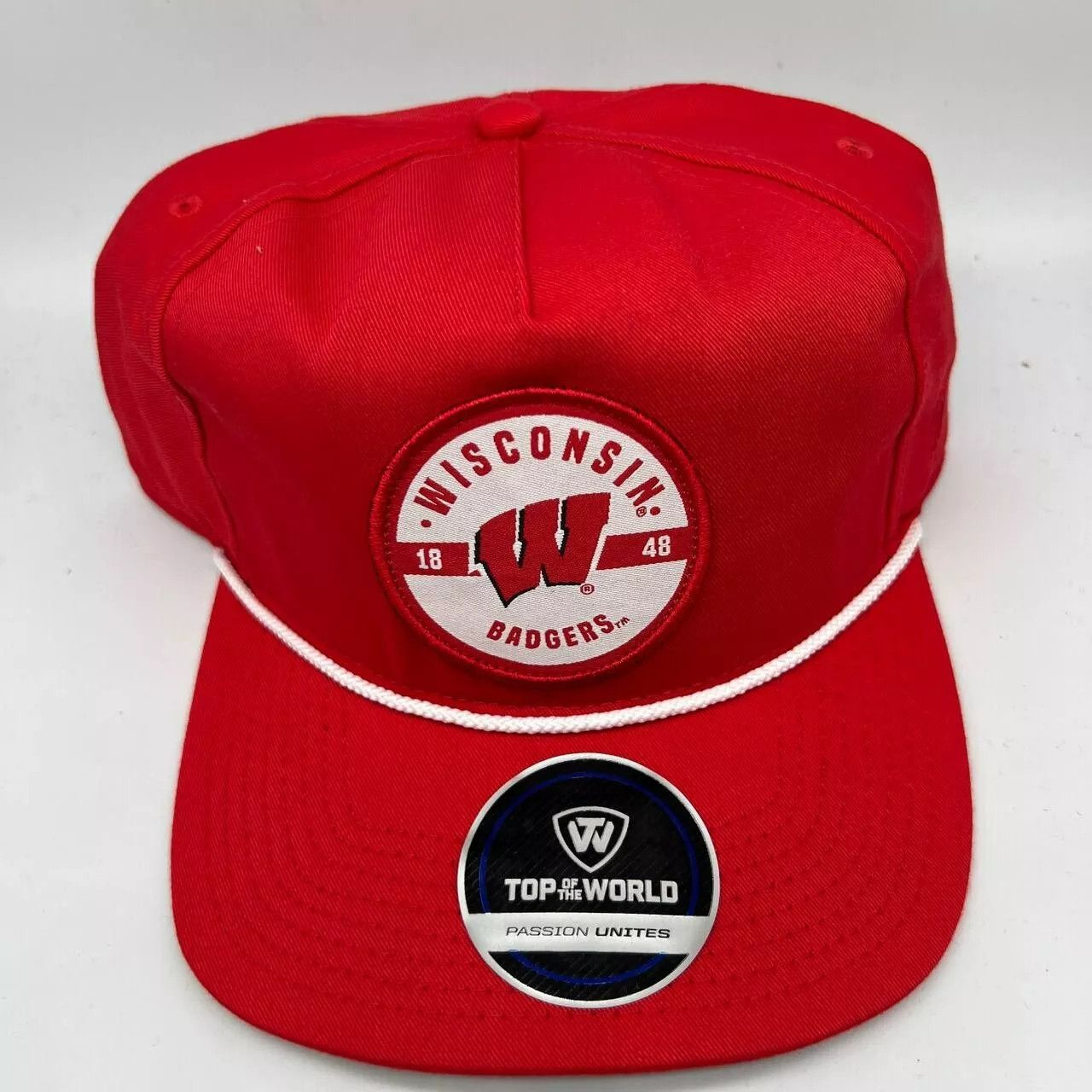 Top Of The World Wisconsin Badgers NCAA Hat Snapback Cap Red New Men ...
