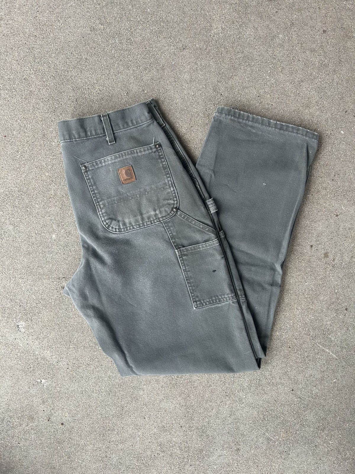 Carhartt Vintage B136 Mos Green Carhartt Double Knee Carpenter Pants | Grailed