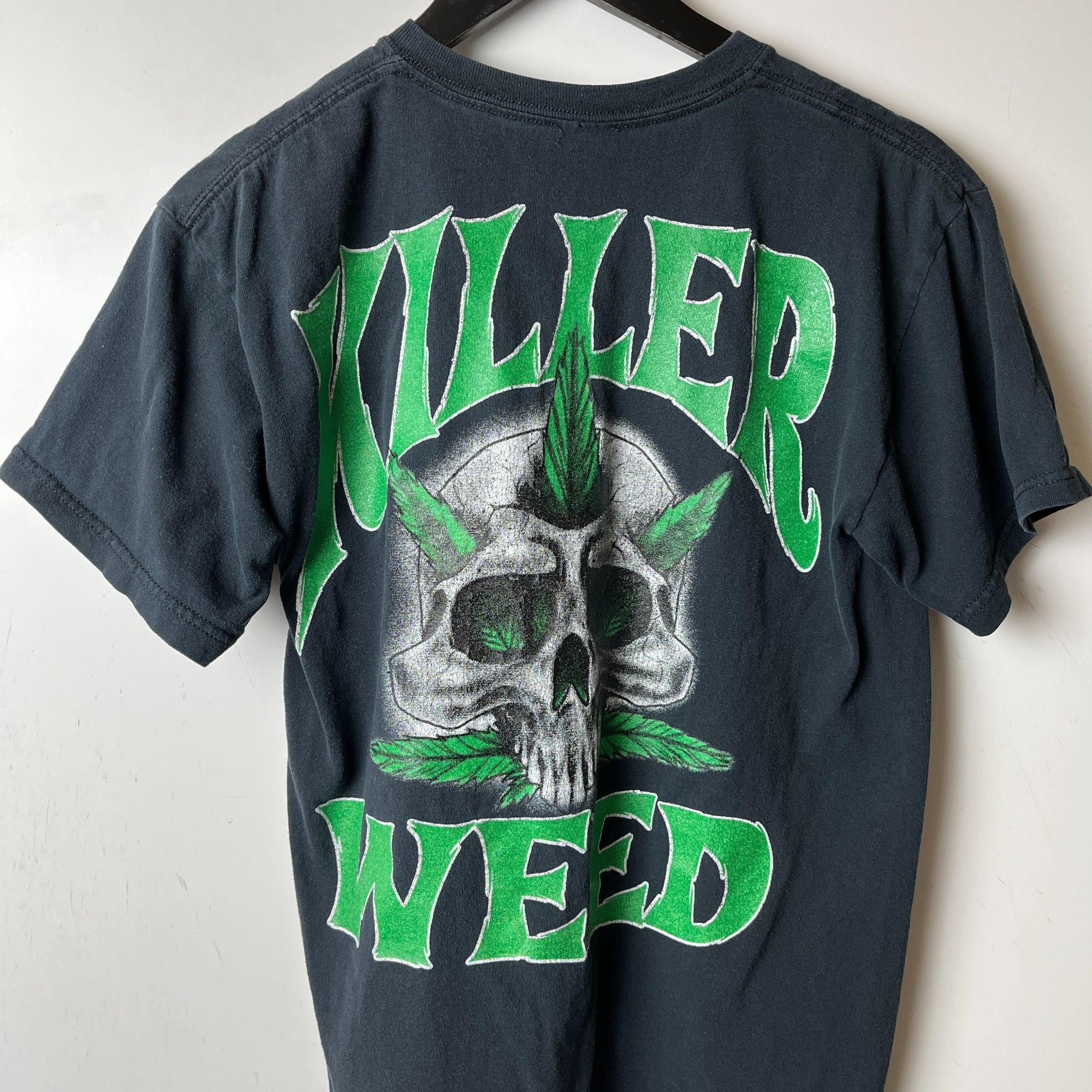 Vintage Killer Weed T Shirt Vintage Y2K Black Medium M Skull Herb | Grailed