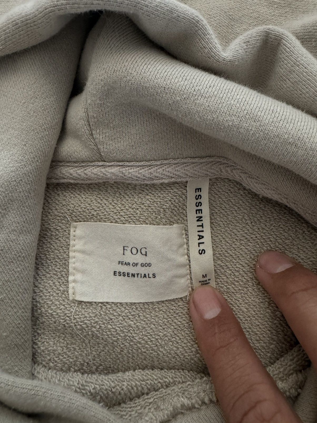 Fear of God Fog essentials hoodie | Grailed