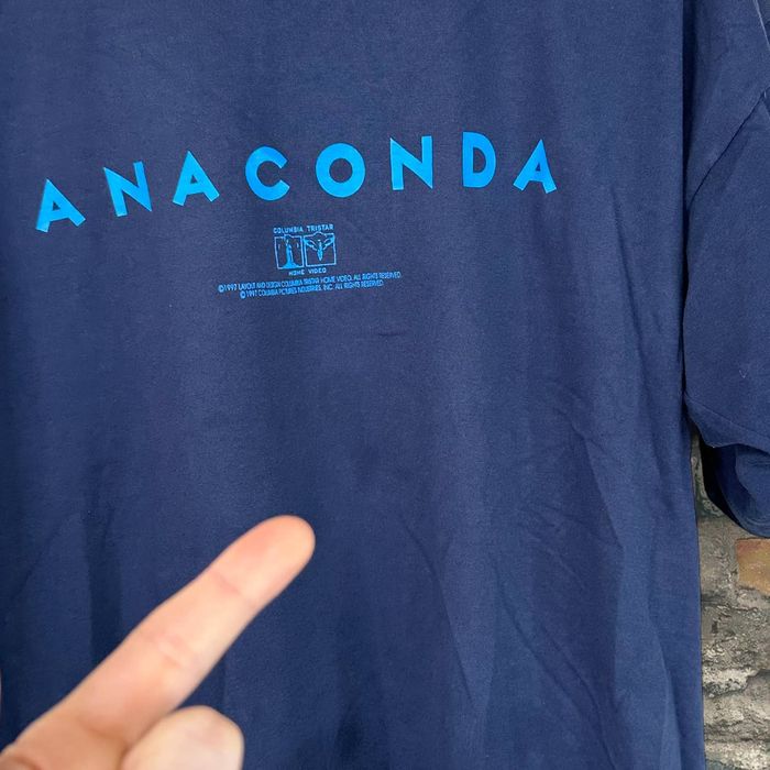 Vintage Vintage Anaconda Movie Promo T Shirt Cotton 1997 FOTL 90s | Grailed
