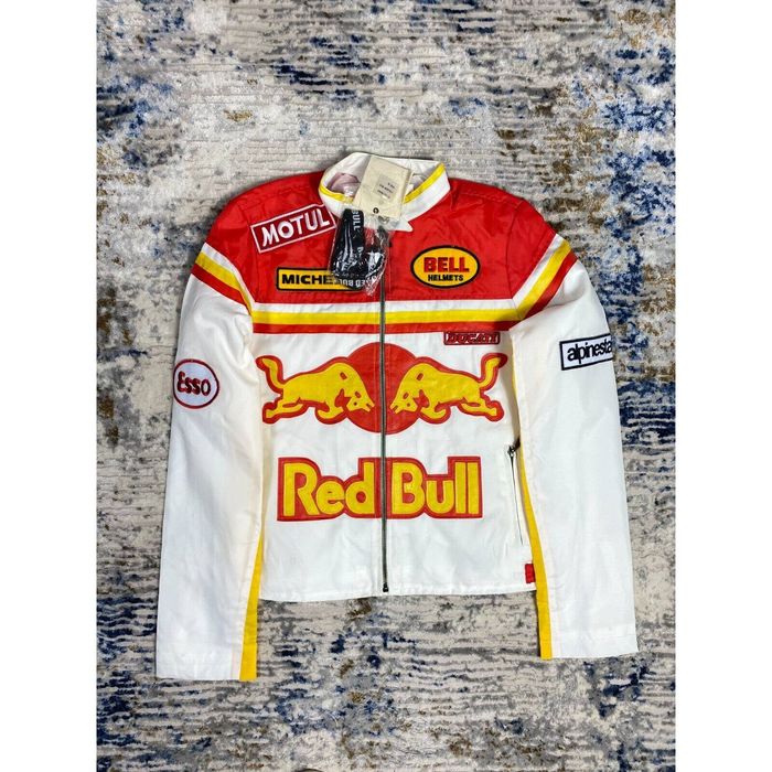 Red Bull VINTAGE RED BULL PARIS JACKET LEATHER CRAZY RARE FROM 90S ...