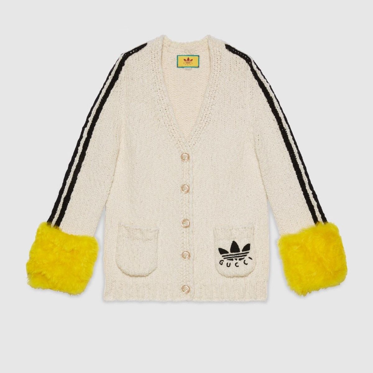 Adidas × Gucci Gucci x Adidas Cashmere Wool Cardigan Jacket Adidas × Gucci Gucci x Adidas Cashmere Wool Cardigan Jacket