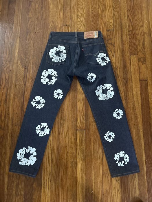 Designer DENIM TEARS Cotton Wreath Jeans selvedge | Grailed