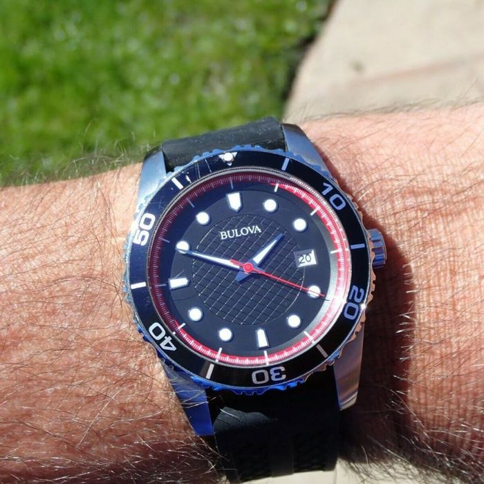 Bulova BULOVA Diver 100M Water Resistant Silicone Strap Watch | Grailed
