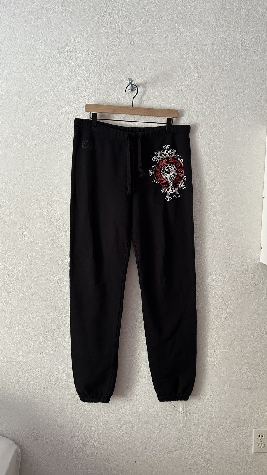 Chrome Hearts Chrome Hearts Black Cemetery Cross Sweats | Grailed