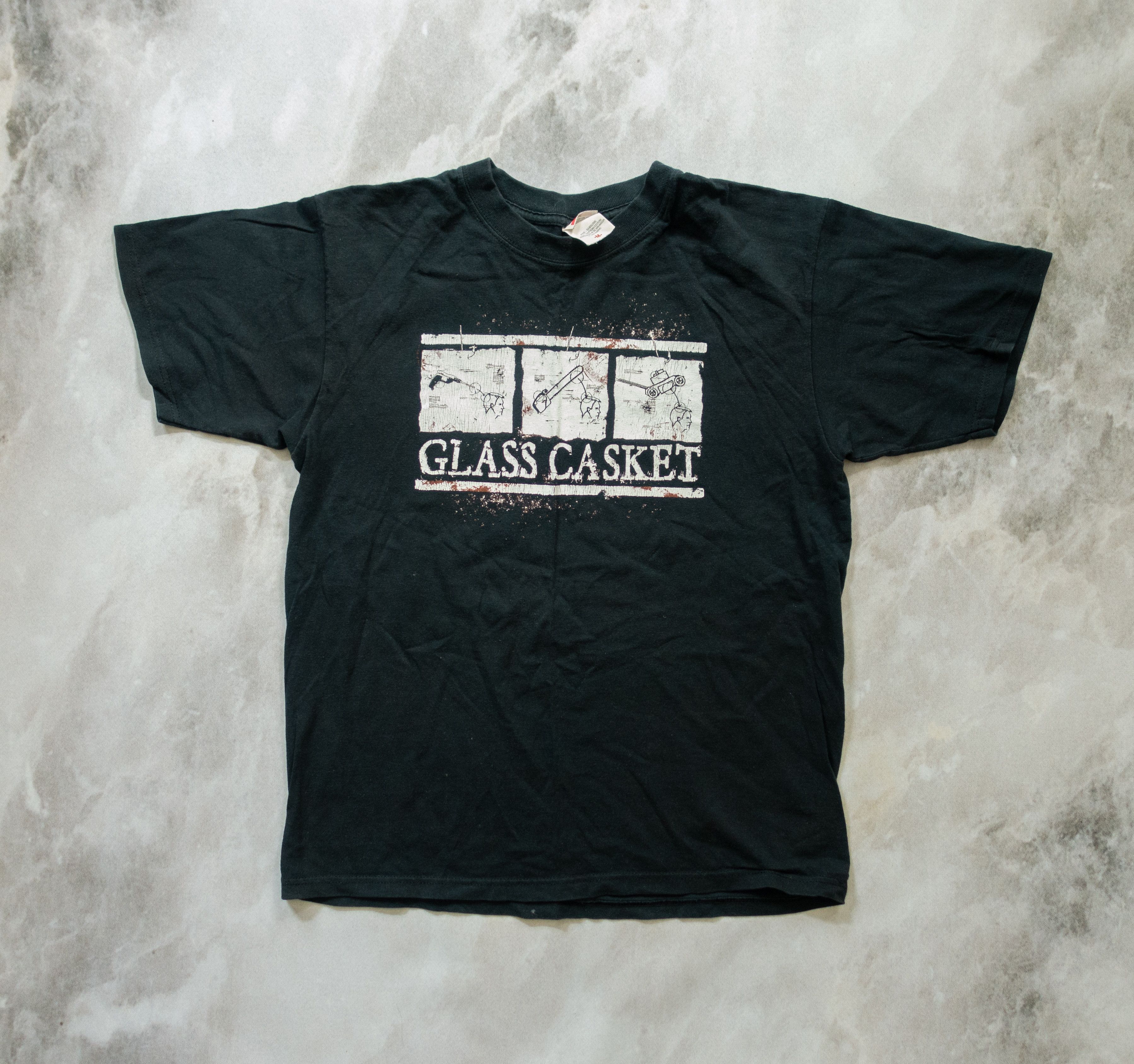 Anvil × Band Tees × Vintage Vintage 00s Rare Glass Casket Merch T-shirt ...