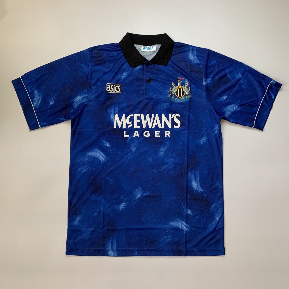 Asics × Vintage Asics Newcastle United 1994/1995 Away Kit Soccer Jersey ...