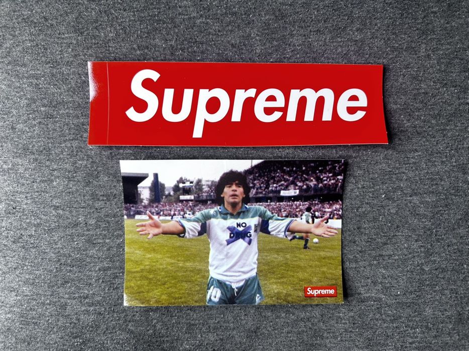 Supreme Supreme x Maradona Sticker - FREE BOX LOGO STICKER INCLUDED ...
