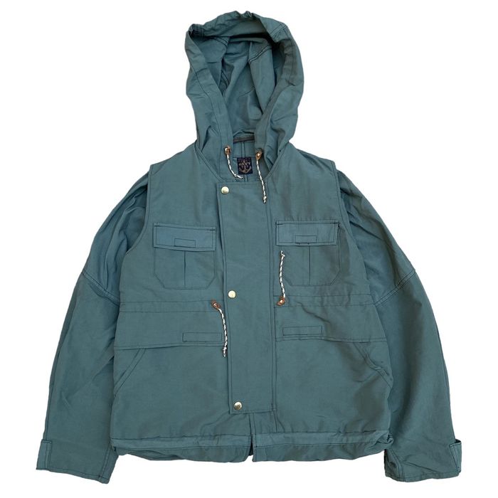 Kapital KAPITAL NYLON NAVY EXTENDABLE JACKET | Grailed