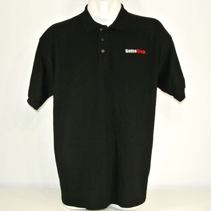 Mando GameStop Video Game Store Employee Uniform Black Polo Shirt | Grailed