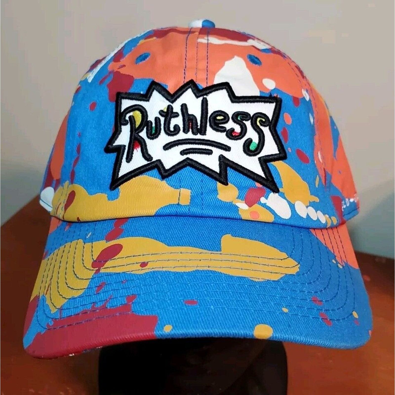 Nickelodeon Ruthless Rugrats Logo Hat Field Grade Cap Paint Splatter ...