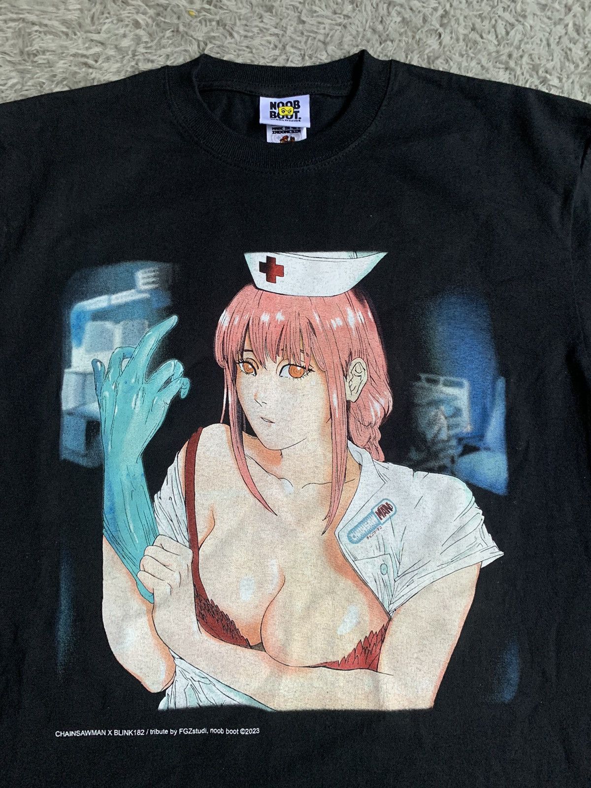 Anima × Japanese Brand Anime Chainsaw Man Blink 182 Enema Of The State Inspired Tee Grailed