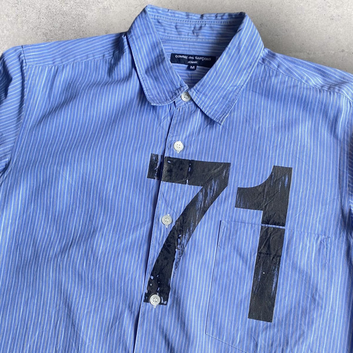 Comme des Garcons × Comme des Garcons Homme CDGH Number Blue Stripe ...