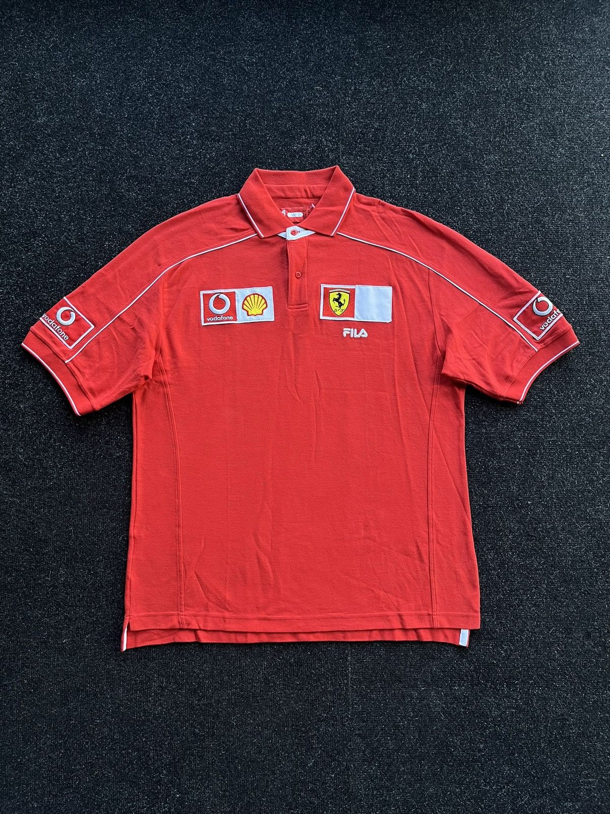 Formula 1 × Racing × Vintage Vintage 90s FILA Ferrari Formula Red ...