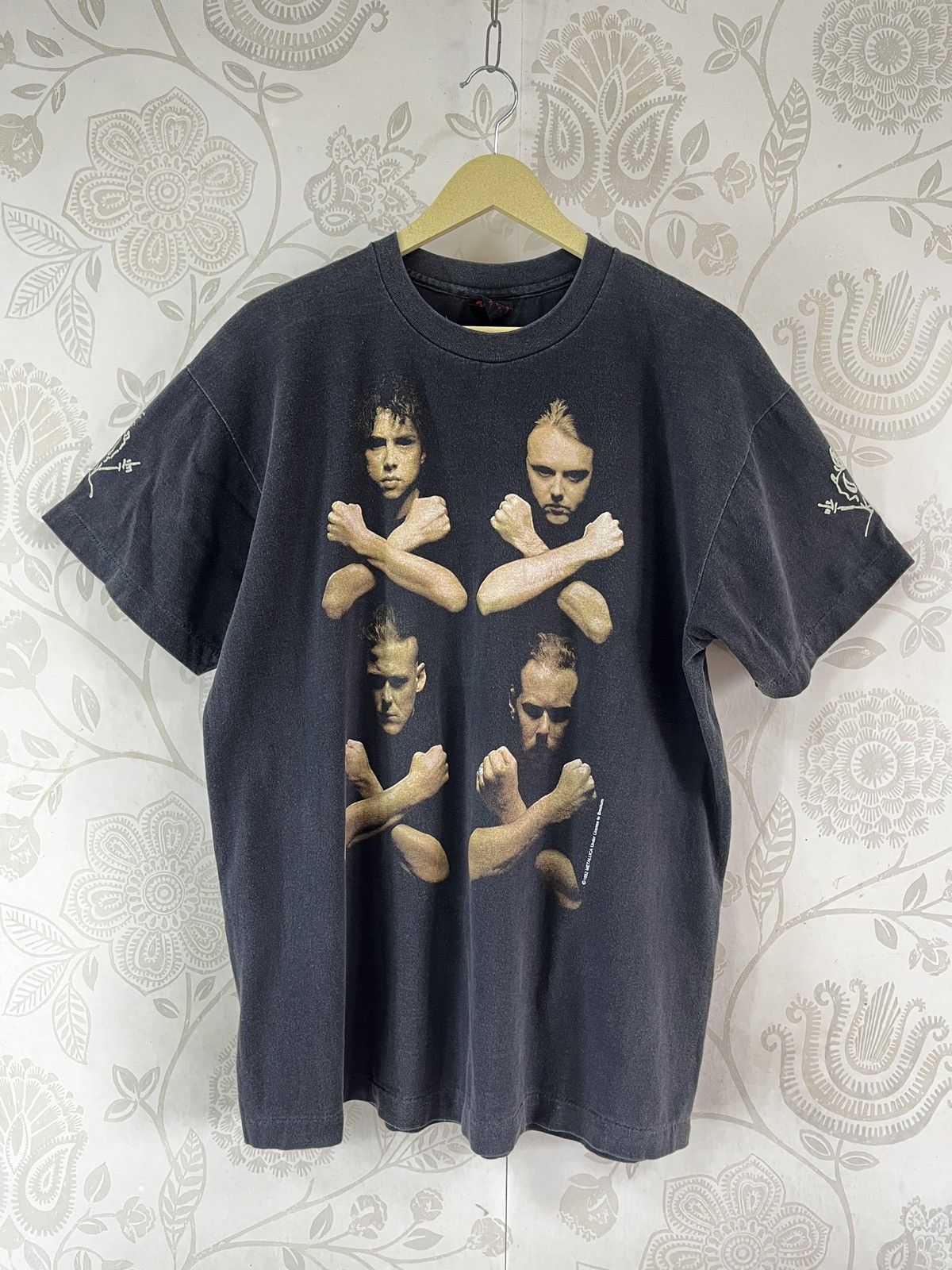 Brockum × Metallica × Vintage Metallica Arm Cross Iconic Vintage TShirt ...