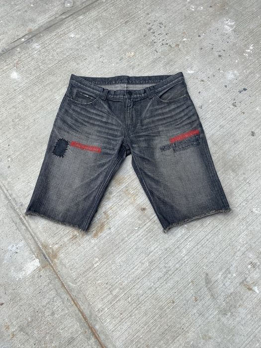 Number (N)ine Number Nine SS05 ‘Nightcrawler’ Scab Patchwork Shorts ...