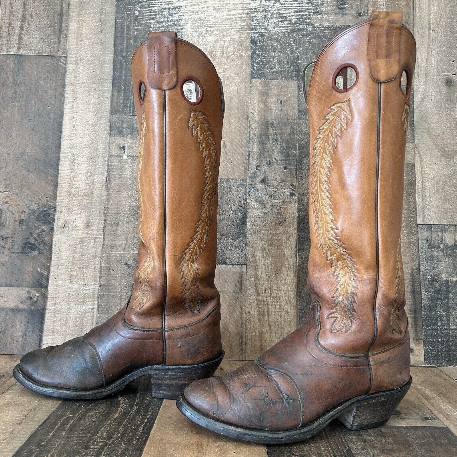 Vintage Olathe 6720 Vintage Tall Buckaroo Cowboy Boots Mens 12 D | Grailed