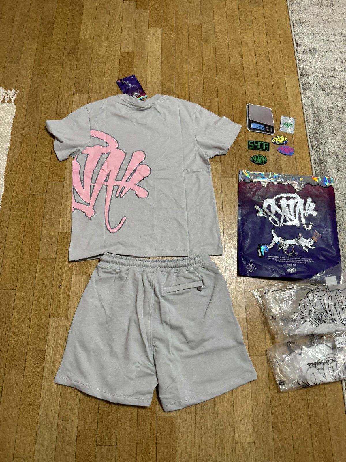 Streetwear Syna World Summer Set Grey/Pink | Grailed