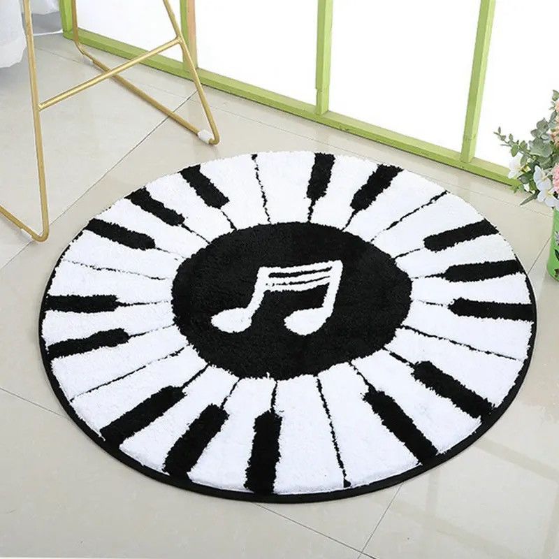 Designer × Streetwear Black White Piano 🎹 Keys Rugs | Grailed