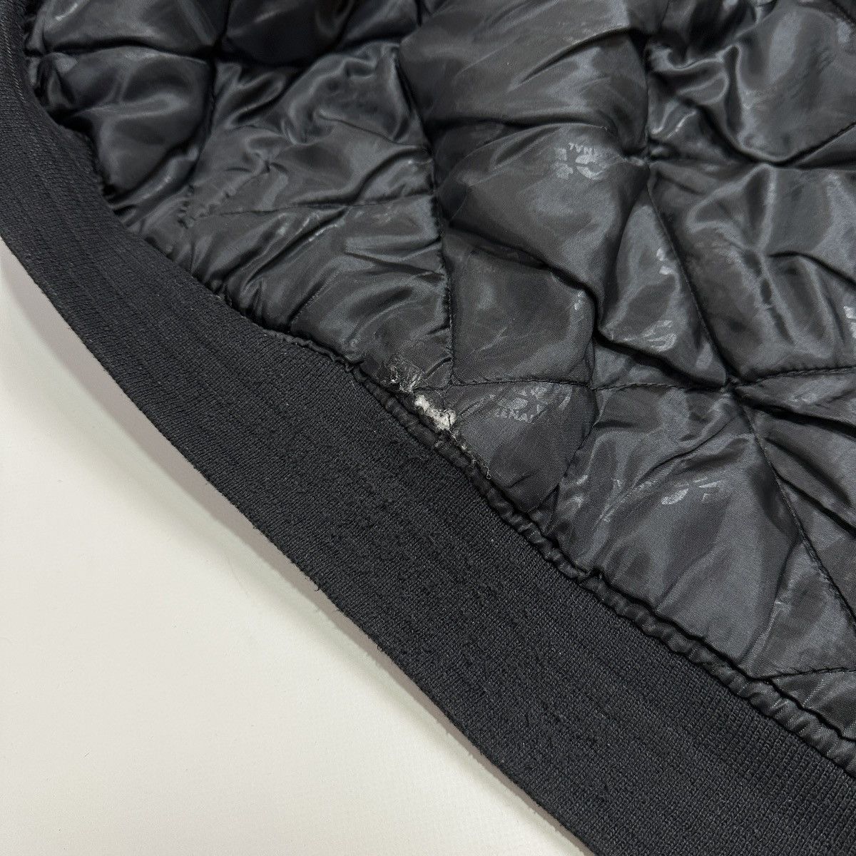 Bomber Jacket × Military × Schott Vintage Schott m-2 Flight Bomber Jacket Shiny Military 90s ...