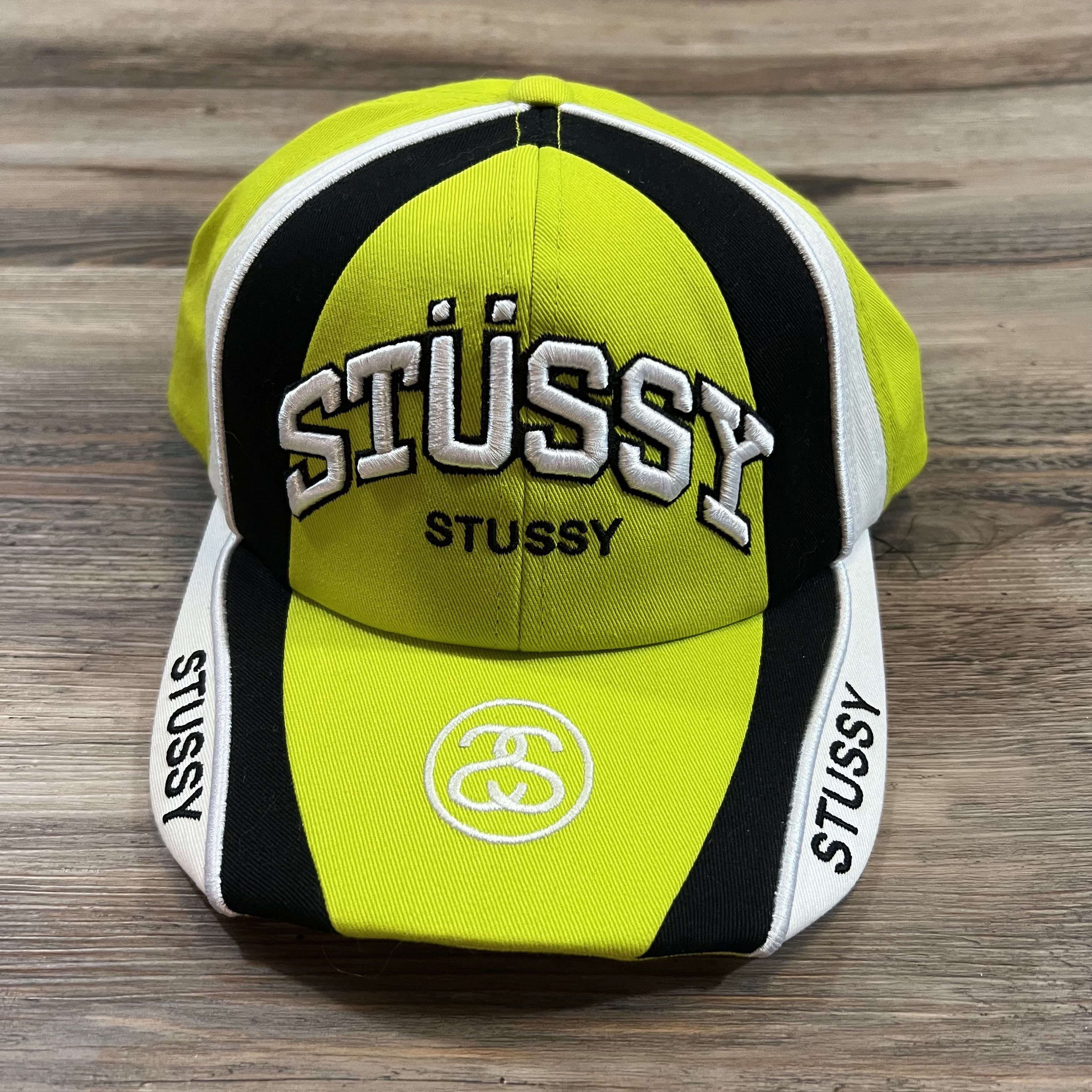 Stussy Stussy Souvenir Low Pro Cap Lime Neon Green NASCAR | Grailed