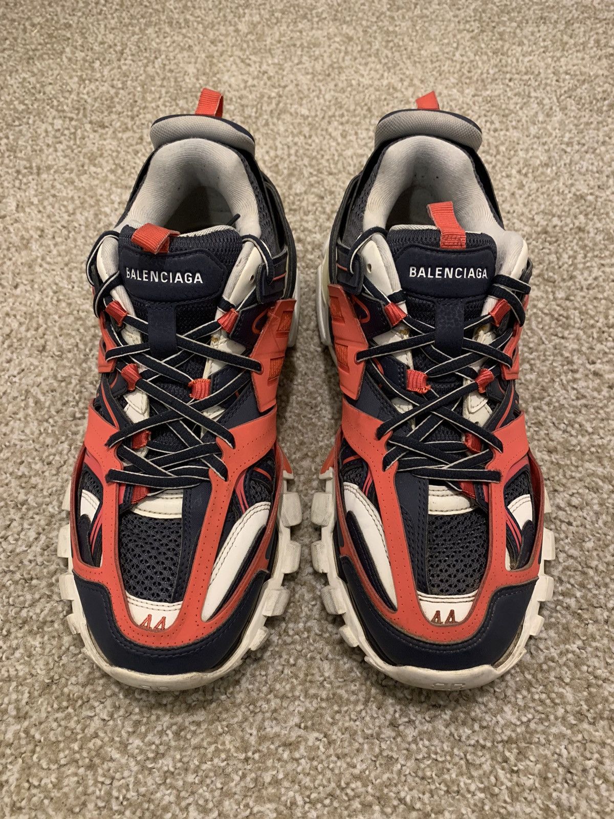 Balenciaga Balenciaga Track LED Navy Blue Red | Grailed