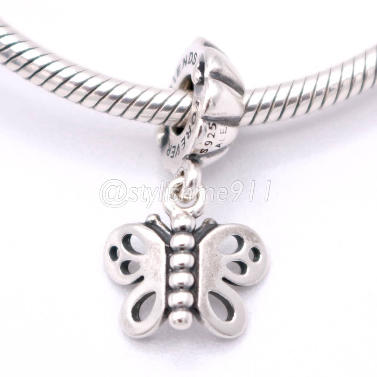 pandora One Authentic PANDORA Friends Forever Butterfly Dangle Charm ...