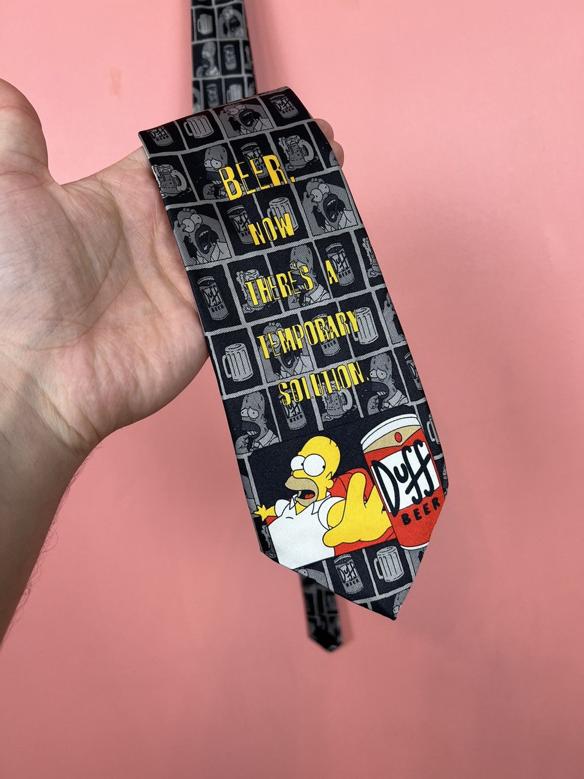 The Simpsons × Vintage The Simpsons tie silk beer duff movie | Grailed
