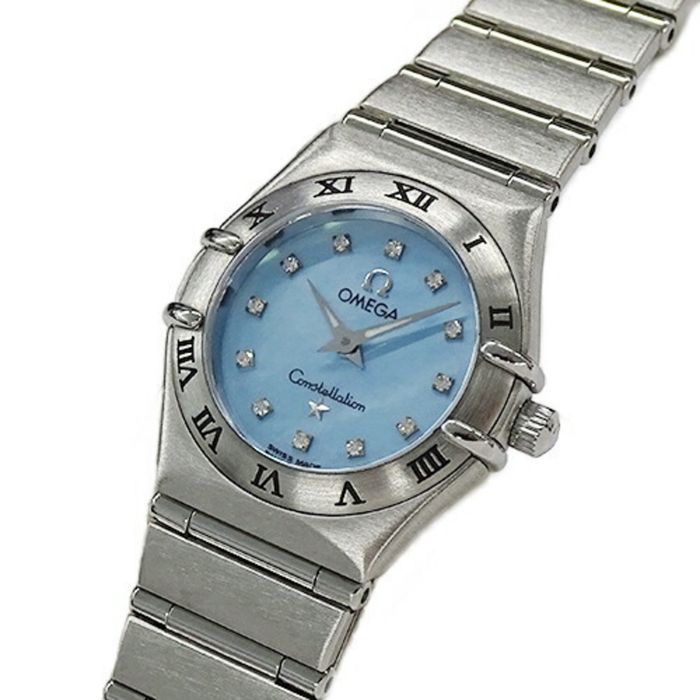 Omega OMEGA Constellation 1562.85 Women's Watch 12P Diamond Blue Shell ...