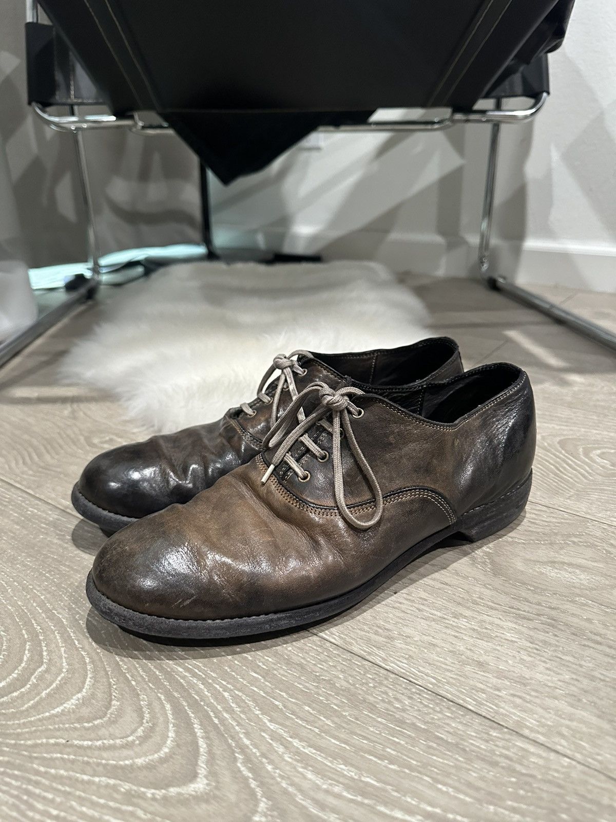 Guidi Lace Up Horse Leather Derby | Grailed